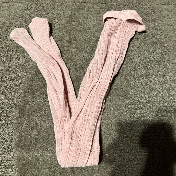 Accessories | Dusty Muted Light Pastel Pink Line Fishnet Tights Kawaii ...